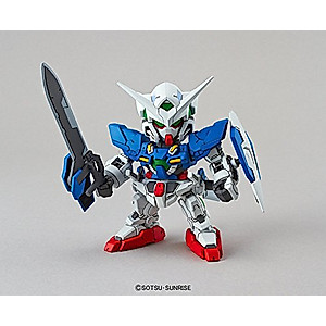 Bandai Hobby SD EX-Standard Gundam Exia Action Figure, Multi-Colored, 8" (BAN202753)