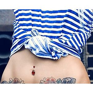 Gold Plated Clear Gems Claw Set Round Stone Sterling Silver Double Side Belly RingBelly Rings