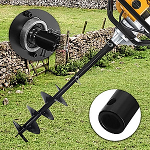 TCBWFY 3 Pack Auger Extension Drill Bits (8", 12", 20" Length) Extension Earth Ice Auger Extension Set Post Hole Digger Replacement Compatible to 3/4" Shaft