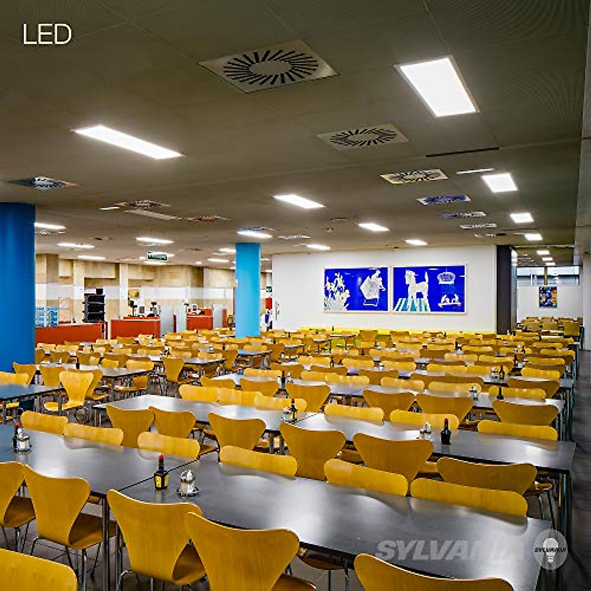 Sylvania LED 1'x4' 3A Back-Lit Flat Panel, Efficient 30W, 120-277V, Dimmable, 5000K Daylight, 1 Pack