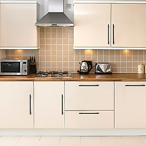 Ravinte 10 Inch Cabinet Handles Matte Black Drawer Pulls Stainless Steel Kitchen Cabinet Hardware Cabinet Pulls 10" Length,7-1/2" Hole Center|1 Pack