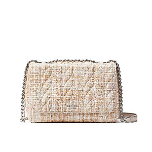 Kate Spade Briar Lane Leather Medium Convertible Shoulder Bag Purse Handbag (Briar Lane Quilted Tweed Neutral Multi)