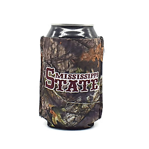 Mississippi State University Mossy Oak Break-up Country Camo ZipSip ZipSip All-in-One Adjustable Neoprene Insulated Drink Holder with Zippers