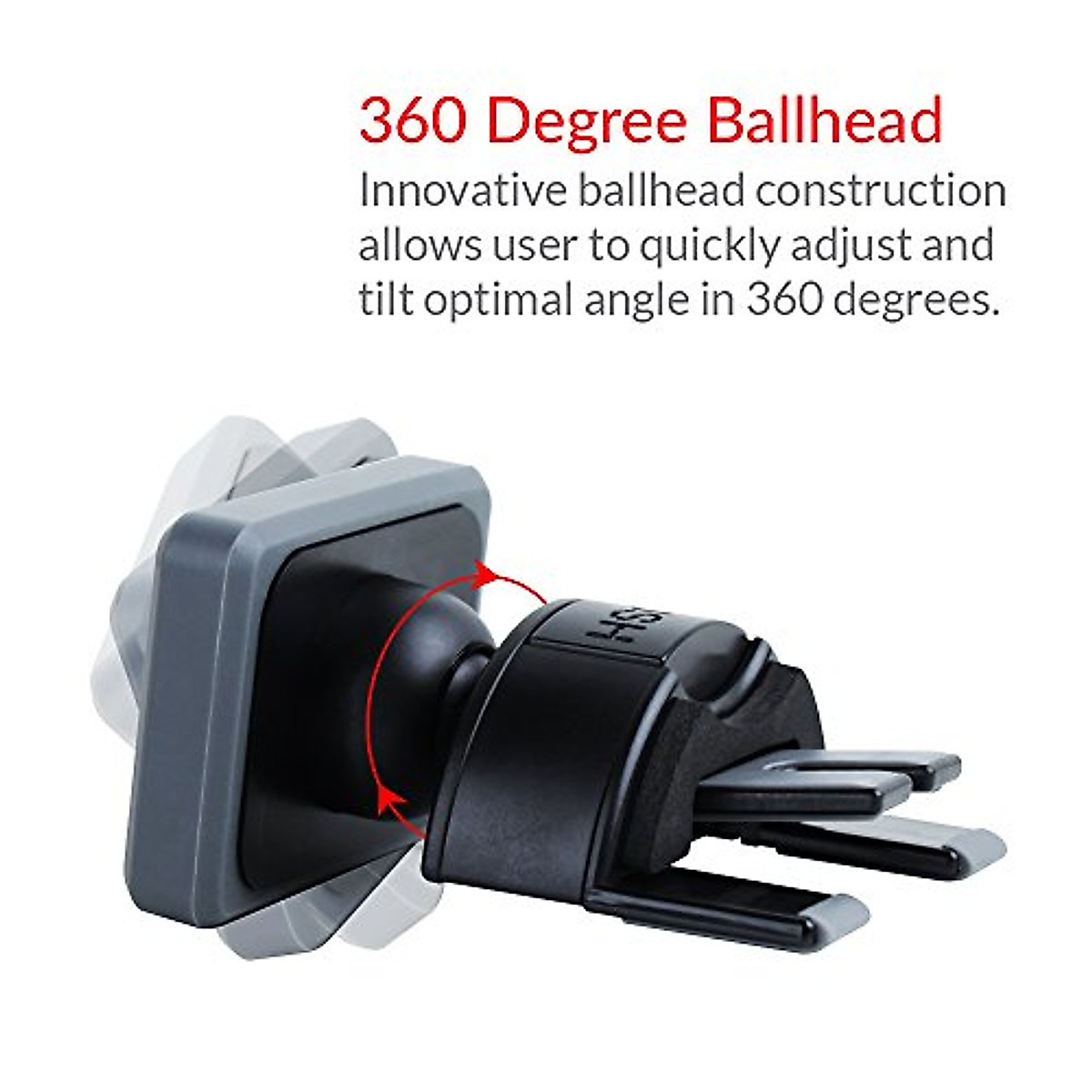 Koomus Pro CD-M CD Slot Magnetic Cradle-less Smartphone Car Mount Holder for all iPhone and Android Devices, Single , Black