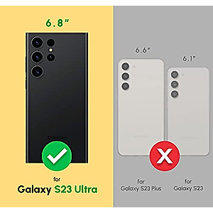 Miss Arts for Samsung Galaxy S23 Ultra Case, Ring Holder Stand Luxury Bling Electroplated Phone Case with Strap, Cute Soft TPU Samsung S23 Ultra Cover for Women Girls, Black