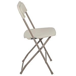 Flash Furniture Hercules Series Plastic Folding Chair - Black - 650LB Weight Capacity Comfortable Event Chair - Lightweight Folding Chair