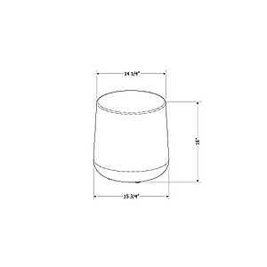 South Shore Dalya Round Outdoor Side Table, White