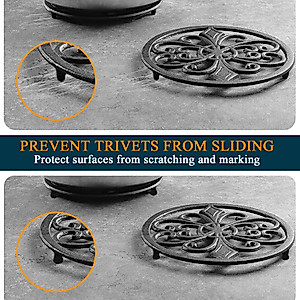 Rubber Feet for Metal Trivets Upgraded Trivet Rubber Feet/Pegs Fit for Trivets - 8 Pack Set Rubber Trivet Feet for by Beaquicy