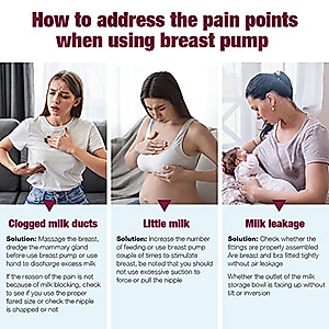 Double Wearable Breast Pump,Portable Wearable Hands Free Breast Pump 1500mAh Electric Breastfeeding Pump with 4 Mode & 21 Level Pumping On The Go
