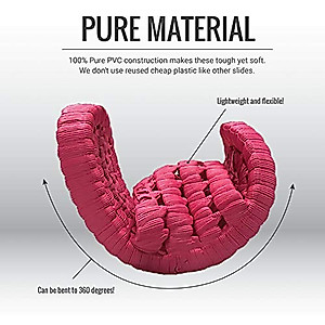 TECS Women's Flexible PVC Lightweight Relax Water Sandal | Open Toe Slipper with Drainage Hole for Beach, Showers, Dorms, & Outdoor