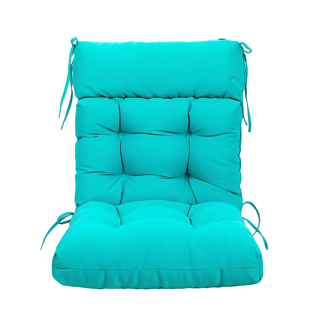 ARTPLAN Outdoor Cushions of Adirondack Chair with High Back Wicker Tufted Pillow for Outdoor Furniture Set of 1, 44"X21"X4", Teal