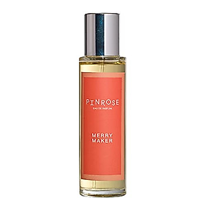 PINROSE Perfumes Merry Maker - Eau de Parfum Fragrance Spray for Women - Clean, Vegan, Cruelty-free, and Hypoallergenic Scent with Essential Oils - Notes of Nectarine, Violet, Tonka Bean, Rose, Jasmine and Musk - 1 fl oz/30 ml