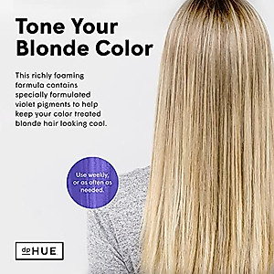 dpHUE Cool Blonde Shampoo, 8.5 oz - Purple Shampoo for Color-Treated Hair - Blonde Toner - Neutralize Unwanted Yellow, Brassy Hair Tones - Moisturizing Shampoo for Soft, Shiny Hair