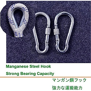 WSYZHL Fire Escape Ladder, Fire Escape Ladder, Emergency Safety Portable Rope Ladder, 2-18 Story Homes Reusable Compact Lightweight External Rescue Ladder/50M/164Ft