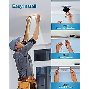 Sunco 12 Pack 4 Inch Ultra Thin LED Recessed Ceiling Lights Slim, 5000K Daylight, Dimmable, 10W=60W, Wafer Thin, Canless with Junction Box - Energy Star