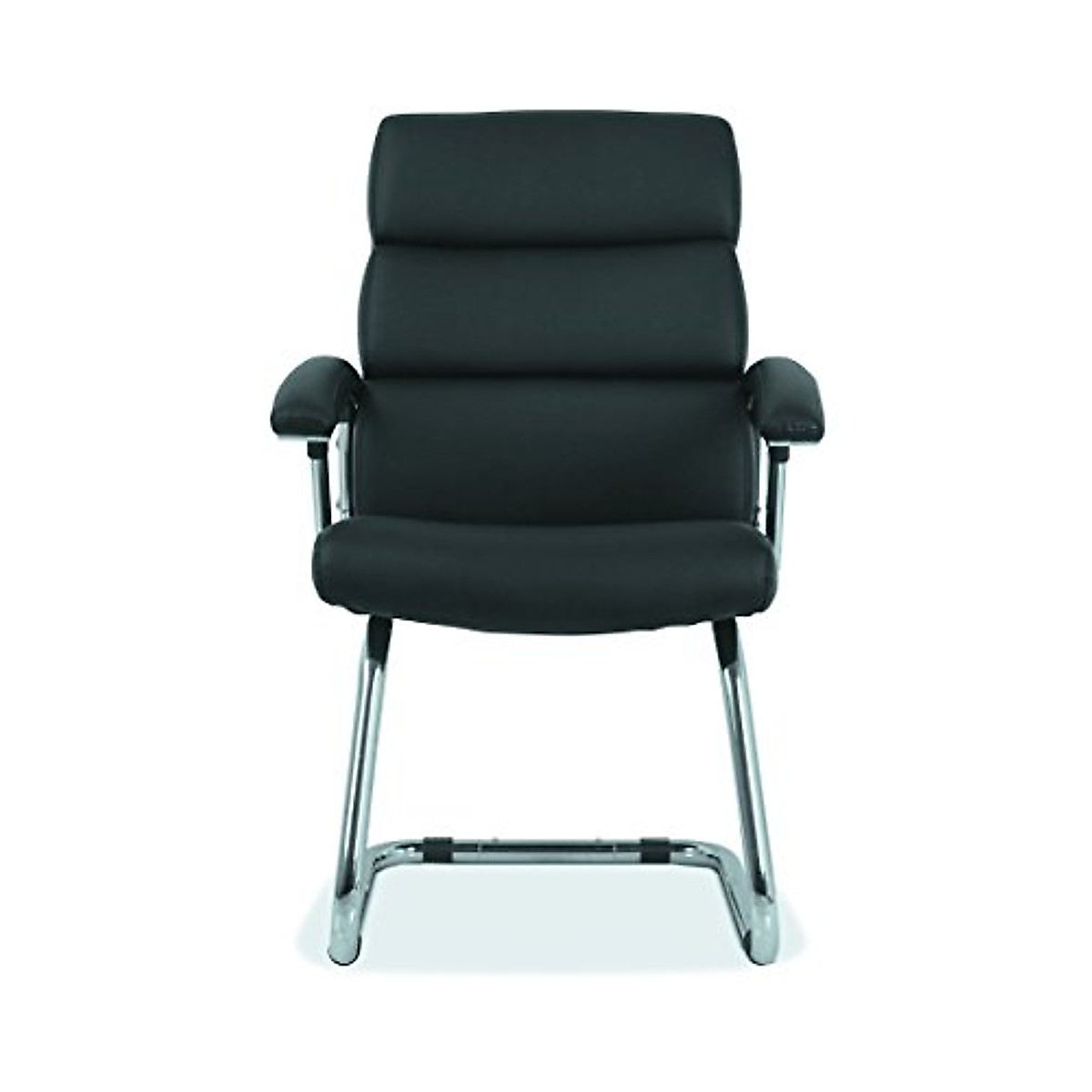 HON Traction Guest Chair with SofThread Leather, in Black (HVL102)