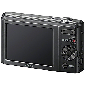 Sony Cyber-Shot DSC-W800 Digital Camera (Black) + 16GB Memory Card + Accessory Bundle