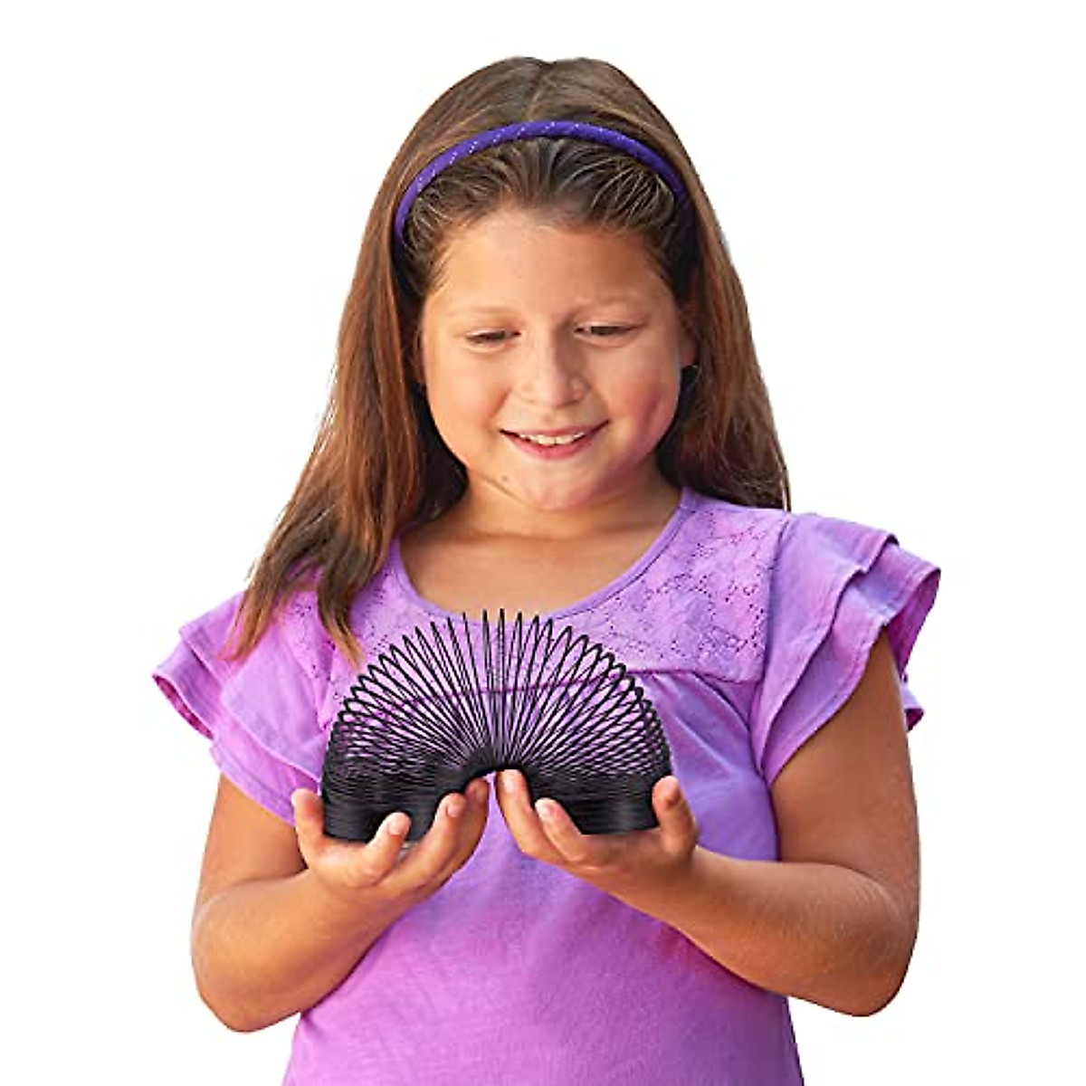 Collector’s Slinky The Original Walking Spring Toy, Black Metal Slinky, Toys for 3 Year Old Girls and Boys, Party Favors, Fidget Toys, by Just Play