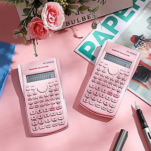 Dft Engineering Scientific Calculator, Suitable for School and Business Study Accessoires Supplies Calculator Scientific Citizen, Pink