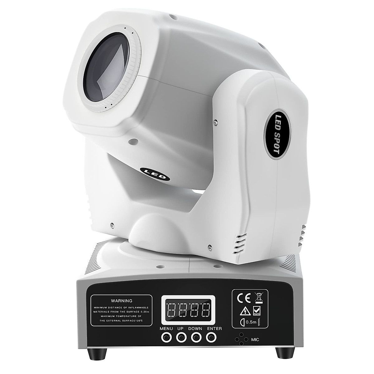 U`King 100W LED Moving Head Light Stage Lighting DJ Lights 8 Gobos Beam Wash Light by DMX and Sound Activated Control Professional 9/11 Channels for Church Wedding Disco Party Nightclub Live Show