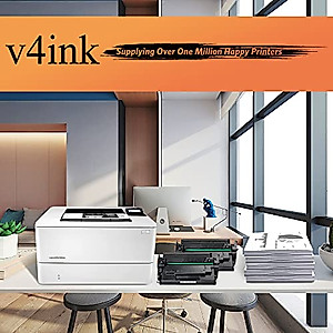 V4INK Compatible 58A Toner Cartridge NO-CHIP Replacement 2PK for HP 58A 58X CF258A Toner for HP Pro M404dn M404dw M404n MFP M428fdw M428fdn M428dw M430F M406DN M304 M404 M428 Printer (OEM CHIP NEEDED)