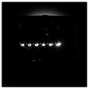 ACANII - For Smoke Len 1999-2004 Ford F250 F350 F450 Superduty LED Headlights 99-04 Headlamps Driver + Passenger Side