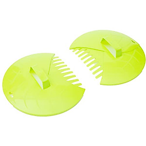 Gardenised Pair of Leaf Scoops, Hand Rakes for Lawn and Garden Cleanup (QI003286)