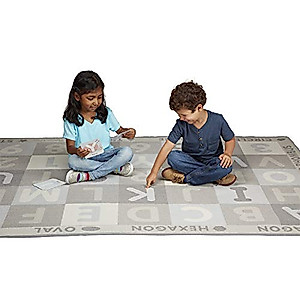 Melissa & Doug Jumbo ABC-123 Rug - Neutral