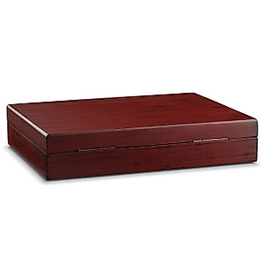 Royalty Art Cutlery Storage Box for Flatware, Silverware, and Dinner Cutlery, Stores Forks, Knives, and Spoons, Decorative Wooden Caddy, Kitchen and Dining Organizer