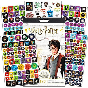 Wizard World Harry Potter Party Favors Stickers Bundle - Over 575 Harry Potter Stickers Featuring Harry, Ron, Hermione and More (Harry Potter Party Supplies)