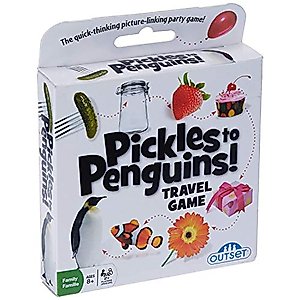 Pickles to Penguins! Travel Edition -The Quick-Thinking Picture-Linking Party Game – for 2 or More Players Ages 8 and up by Outset