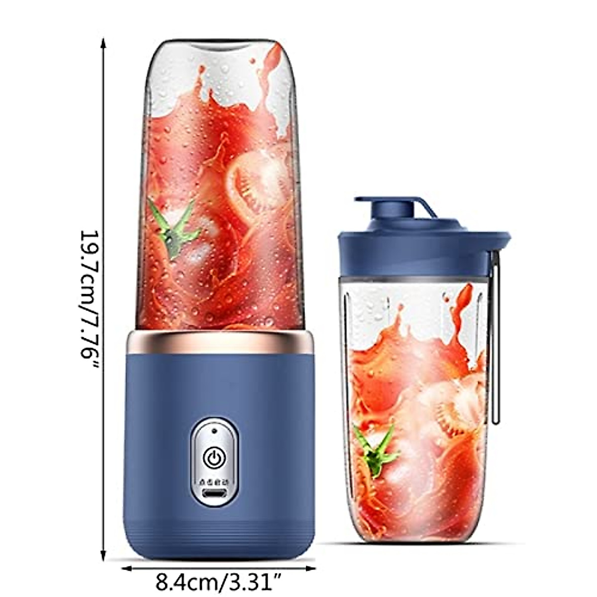 TANACC Portable Juice Blender Portable Juicer Blender Electric Fruit Juicer USB Charging Lemon Orange Fruit Juicing Cup Smoothie Blender Machine