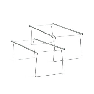 Smead Steel Hanging File Folder Frame, Letter Size, Gray, Adjustable Length 23" to 27", 2 per Pack (64872)