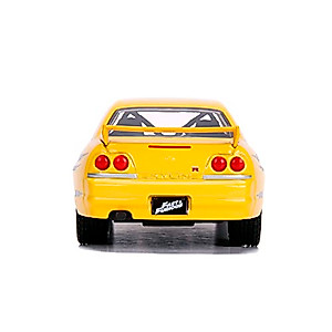 Fast & Furious 1:32 Leon's Nisssan Skyline GT-R (BCNR33) Die-Cast Car, Toys for Kids and Adults