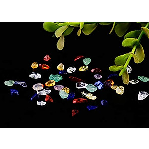 7 Chakra Natural Chip Stone Beads 3-5mm 100g About 500 Pieces Irregular Gemstones Healing Crystal Loose Rocks Bead Hole Drilled DIY for Bracelet Jewelry Making Crafting (3-5mm, 7 Chakra Color Mix)