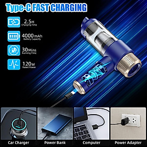 Bug Vacuum Catcher,Spider Killer Insect Catcher with LED Lights,Cordless Handheld Vacuum Cleaner for Car Bug Catcher Indoor with USB for Stink Bug,Moth,Spider Strong Suction Bug Sucker for Home,Office