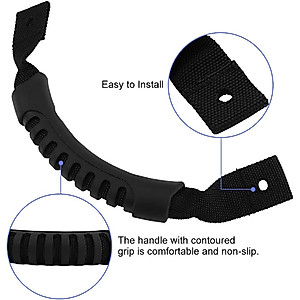 Tbest Suitcase Handle Replacement,Kayak Carry Handle Black Durable Boat Canoe Handle Replacement Accessory Kit for Kayaks Suitcase Luggage Surfboard Maniglia Rainbow Kayak Handles Replacement