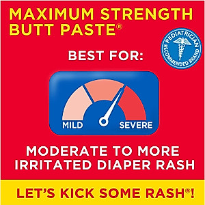 Boudreaux's Butt Paste Diaper Rash Ointment, Maximum Strength, 2 Ounce by Boudreaux's Butt Paste