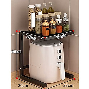 LUCBEI Microwave Oven Rack Air Fryer Storage Rack, Kitchen Countertop, Multifunctional Household Rice Cooker Storage Rack, Layered Electrical Storage Rack Kitchen Storage Rack