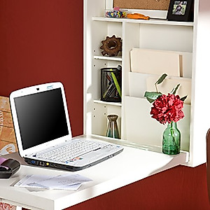 Fold-Out Convertible Desk - Antique White