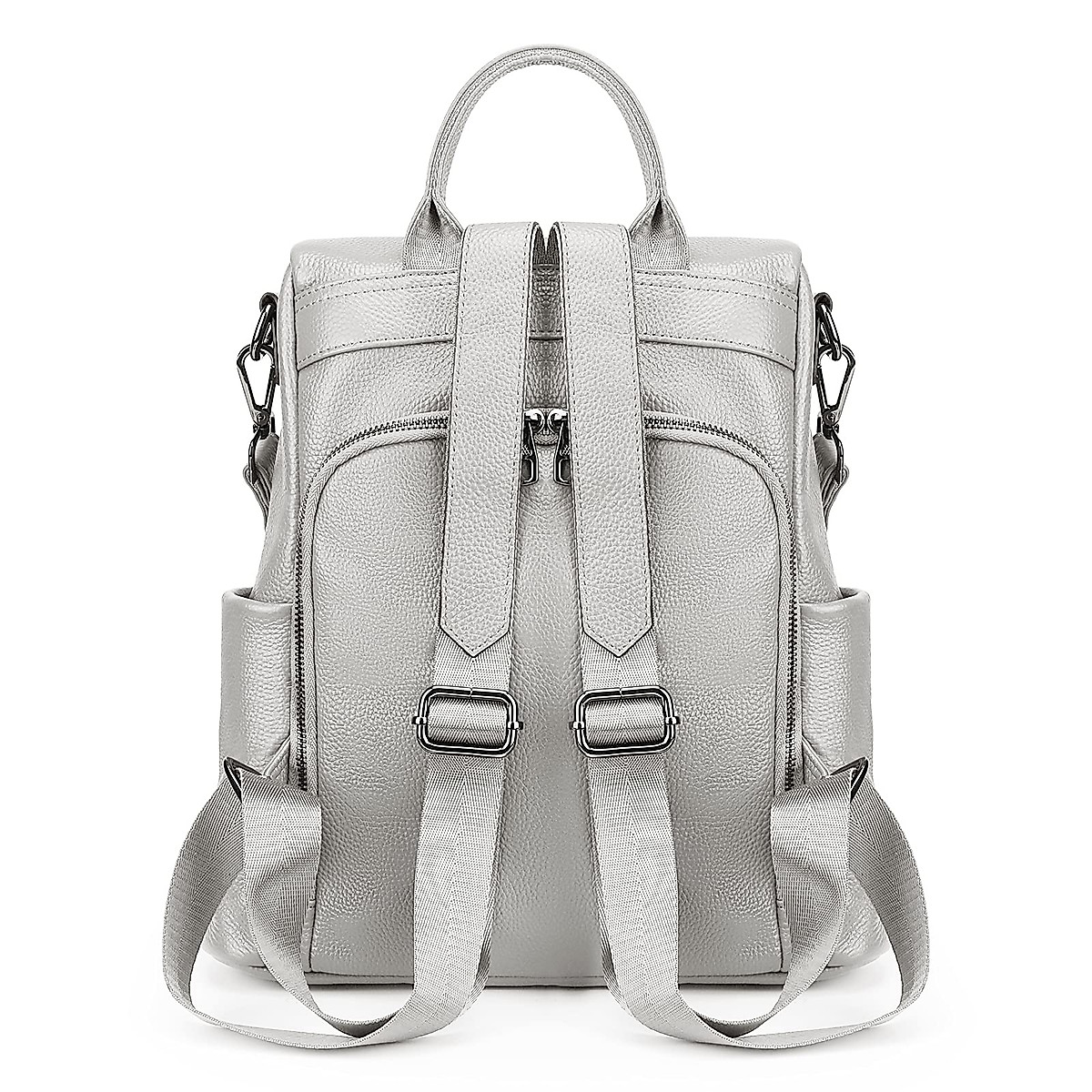 YALUXE Backpack Purse for Women Anti-Theft Leopard Genuine Leather School Travel Daypack