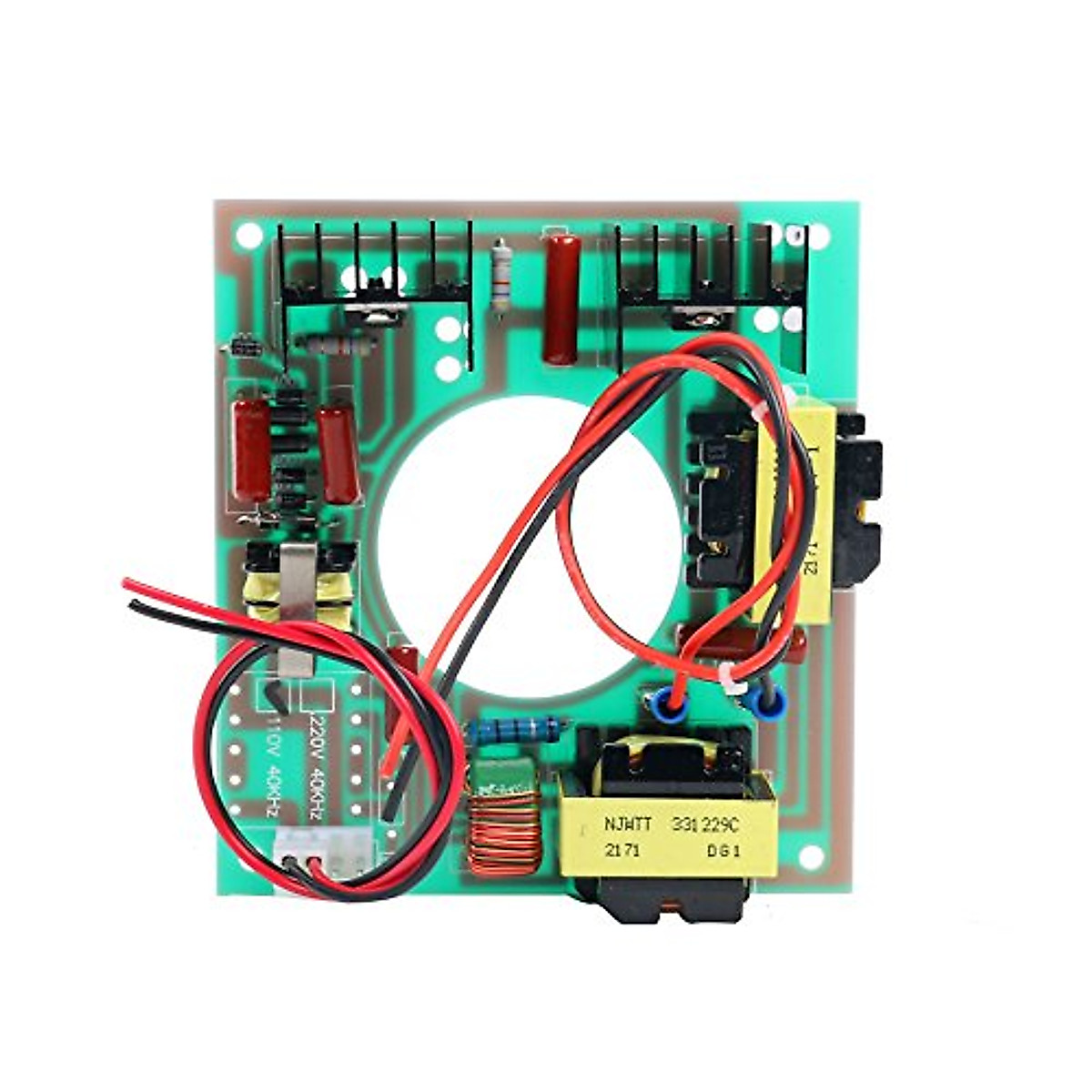 YaeCCC 60W 40KHz Ultrasonic Cleaning Transducer Cleaner + Power Driver Board 110V AC