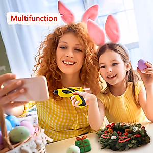 Cordless Hot Glue Gun, Quick Preheat Anti-Drip Glue Gun with Stand, Rechargeable Hot Glue Gun Kit with 30Pcs Glue Sticks, Automatic-Power-Off Cordless Glue Gun for Crafts, Art, DIY and Home Repairs