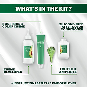 Garnier Hair Color Nutrisse Nourishing Creme, 43 Dark Golden Brown (Cocoa Bean) Permanent Hair Dye, 1 Count (Packaging May Vary)