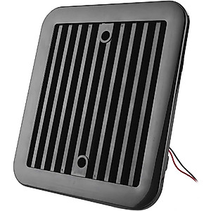 Aramox Vent Fan, 12V 4W Vent Fan with Shutters Vent One‑Way Side Strong Wind Air Camper RV Accessories
