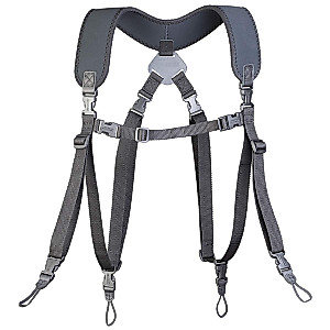 OP/TECH USA Dual Harness, Uni-Loop, Regular (6501062), Black