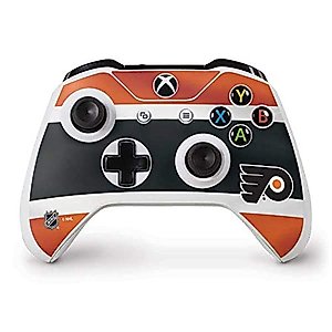 Skinit Decal Gaming Skin compatible with Xbox One S Controller - Officially Licensed NHL Philadelphia Flyers Alternate Jersey Design