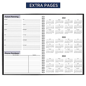 2022 Monthly Planner by AT-A-GLANCE, 8" x 12", Large, DayMinder, Black (SK200), 2022 New Edition