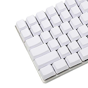 YMDK White Black Dolch Thick PBT 84 68 64 Blank Keyset OEM Profile Keycaps for MX Mechanical Keyboard Keychron K2 K6 Keycool Tada68 YD64 (White)