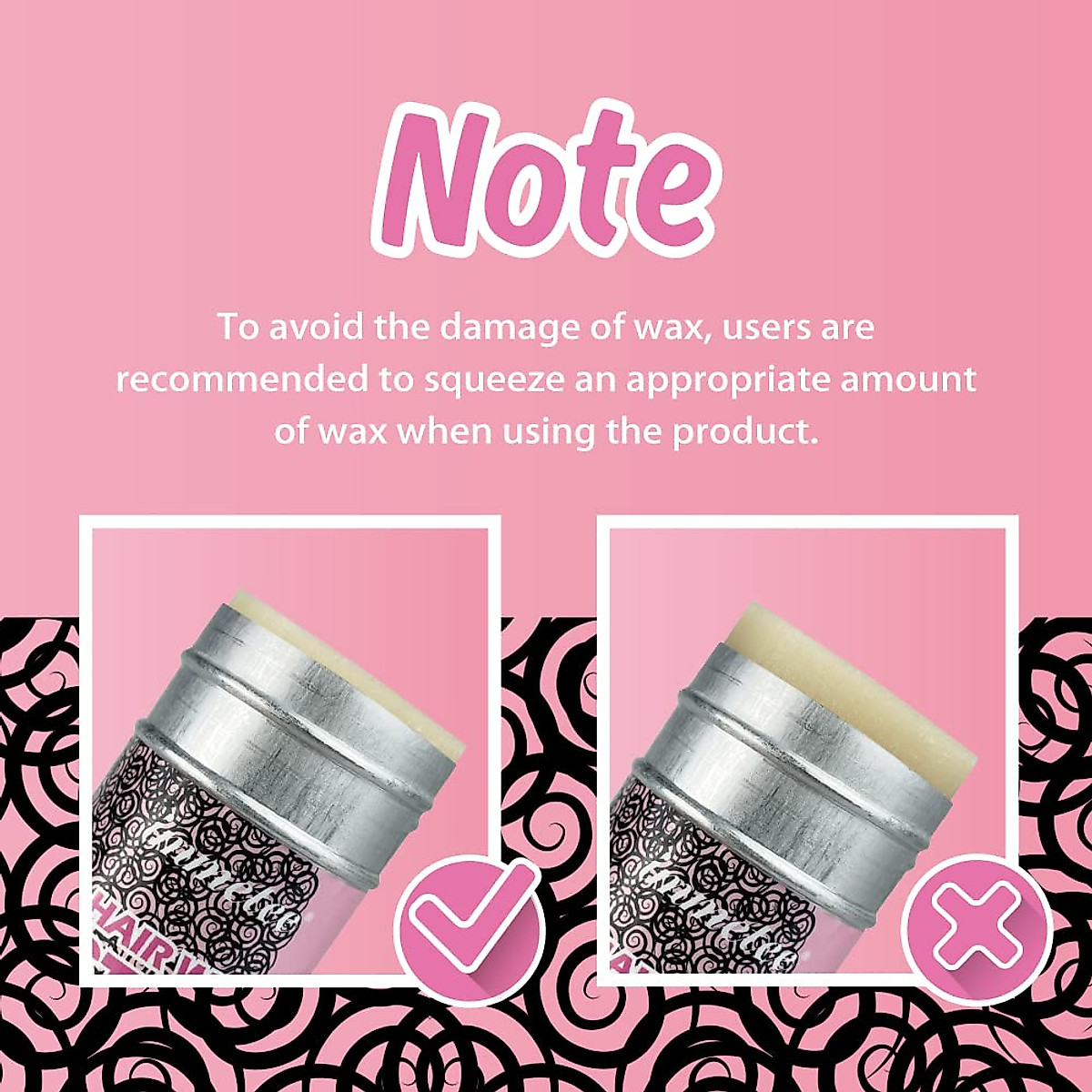 immetee Hair Wax Stick, Wax Stick for Hair & Hair Wax Stick for Flyaways, Edge Control Slick Stick, Hair Wax Stick for Wigs Men ＆ Women-75g